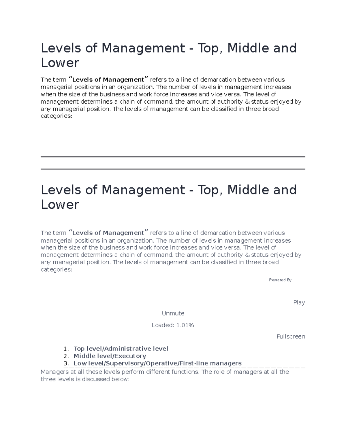 Levels of management. jpg - Levels of Management - Top, Middle and ...