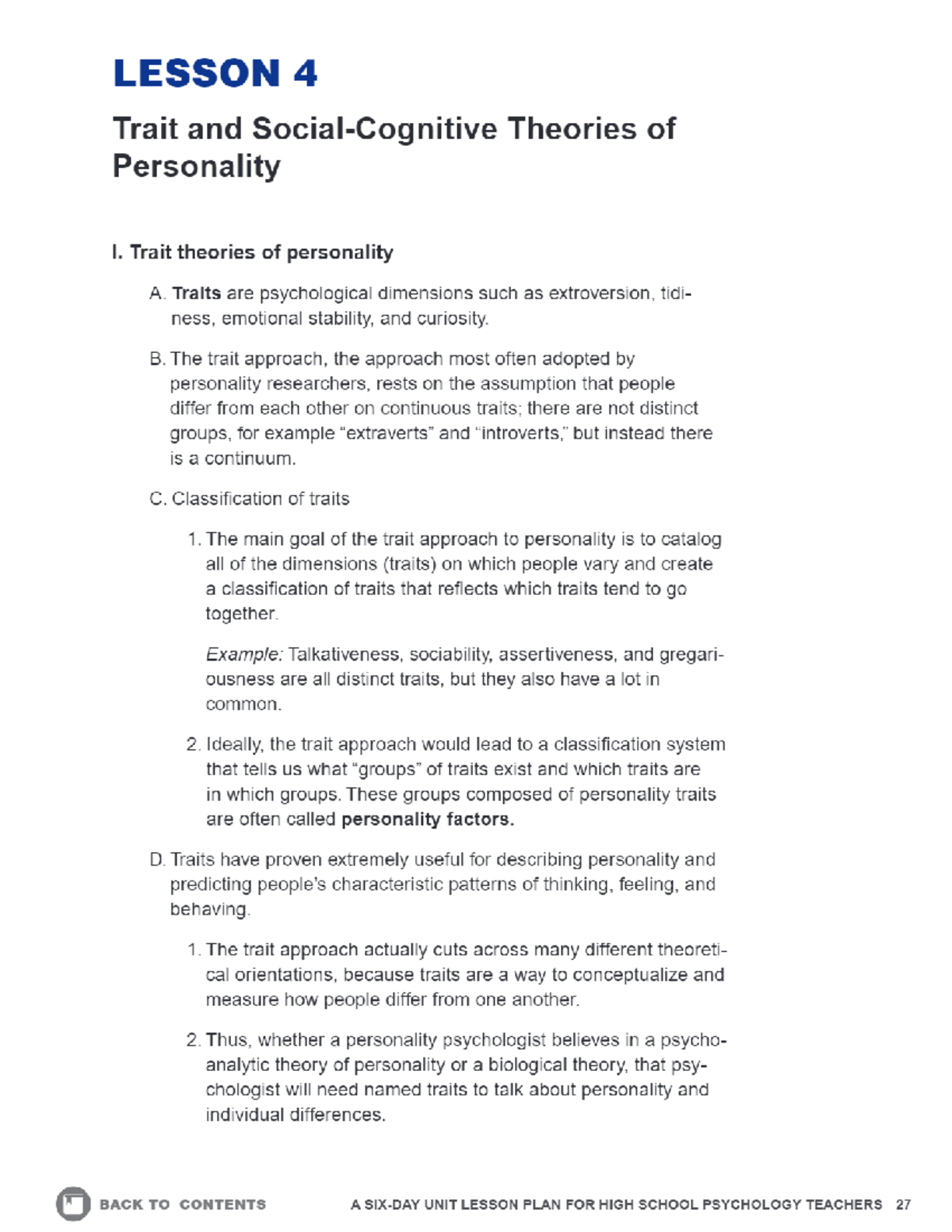 Personality 5 - PSY 258 - Studocu