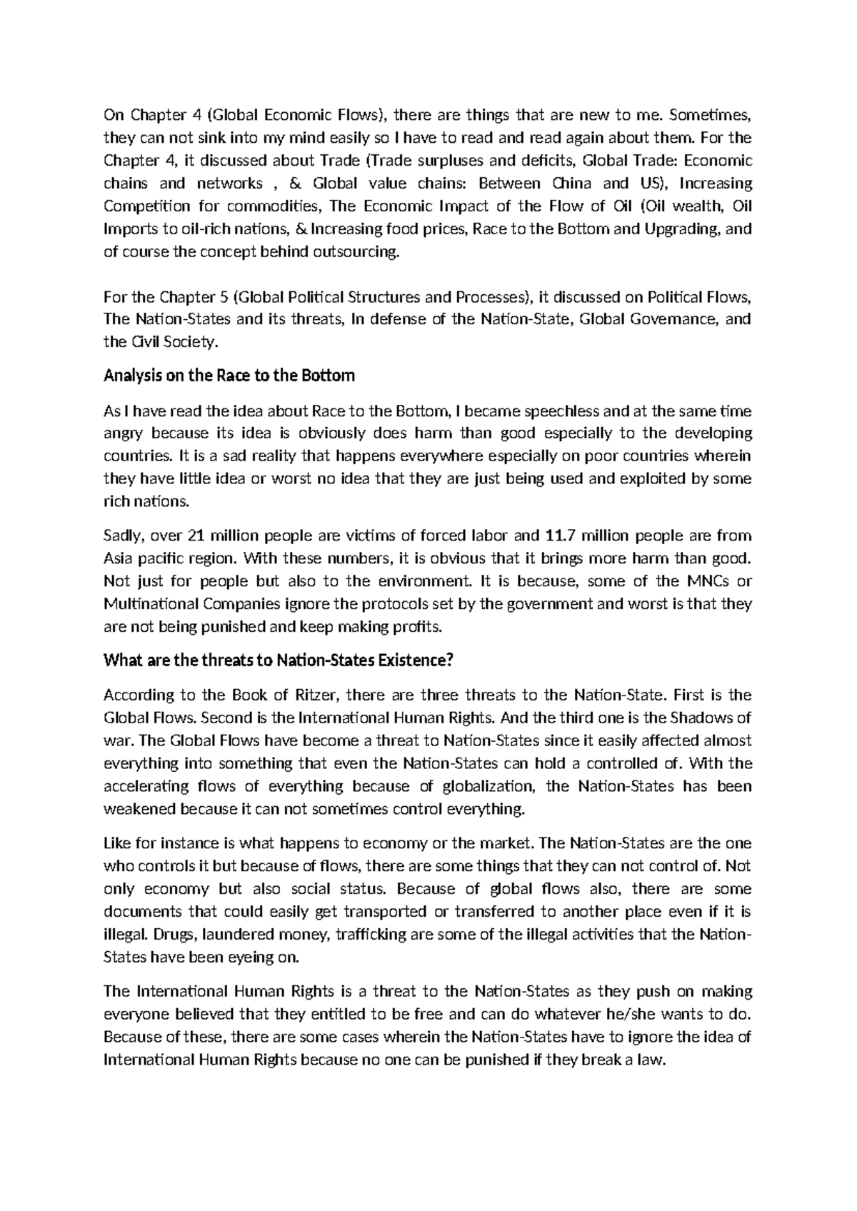 Threats to nation - This essay will provide you a very short but ...