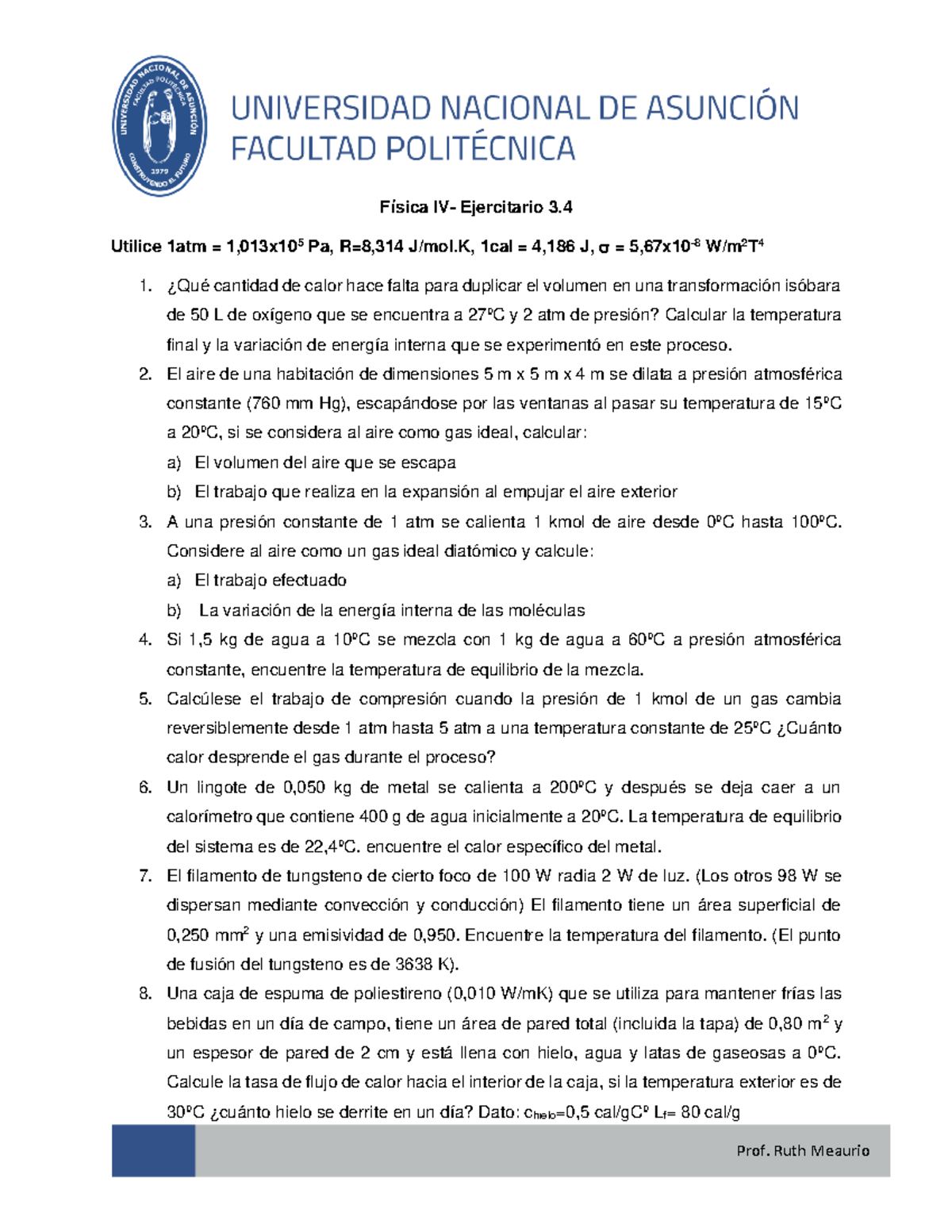 Ejercitario 3 - Jdjdjsjajs djdjdbd sbsbd djdbdbdbd - Prof. Ruth Meaurio ...