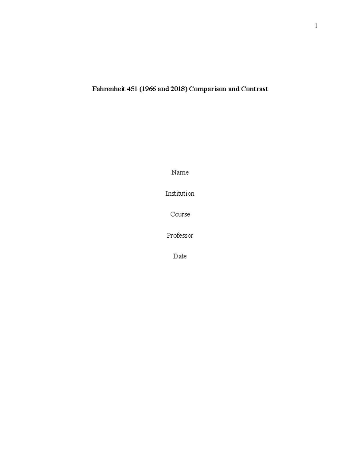 Fahrenheit 451 2 - Fahrenheit 451 (1966 and 2018) Comparison and ...