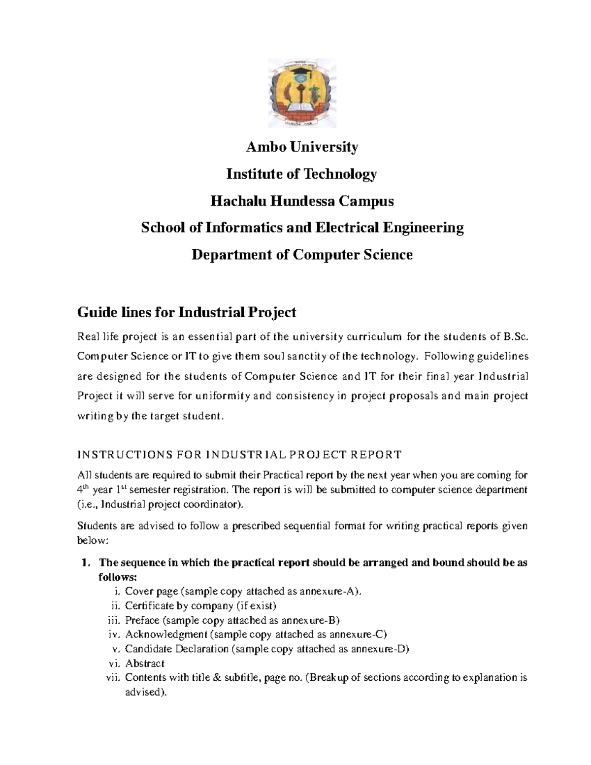 Industrial practice outline - Data structures - Studocu