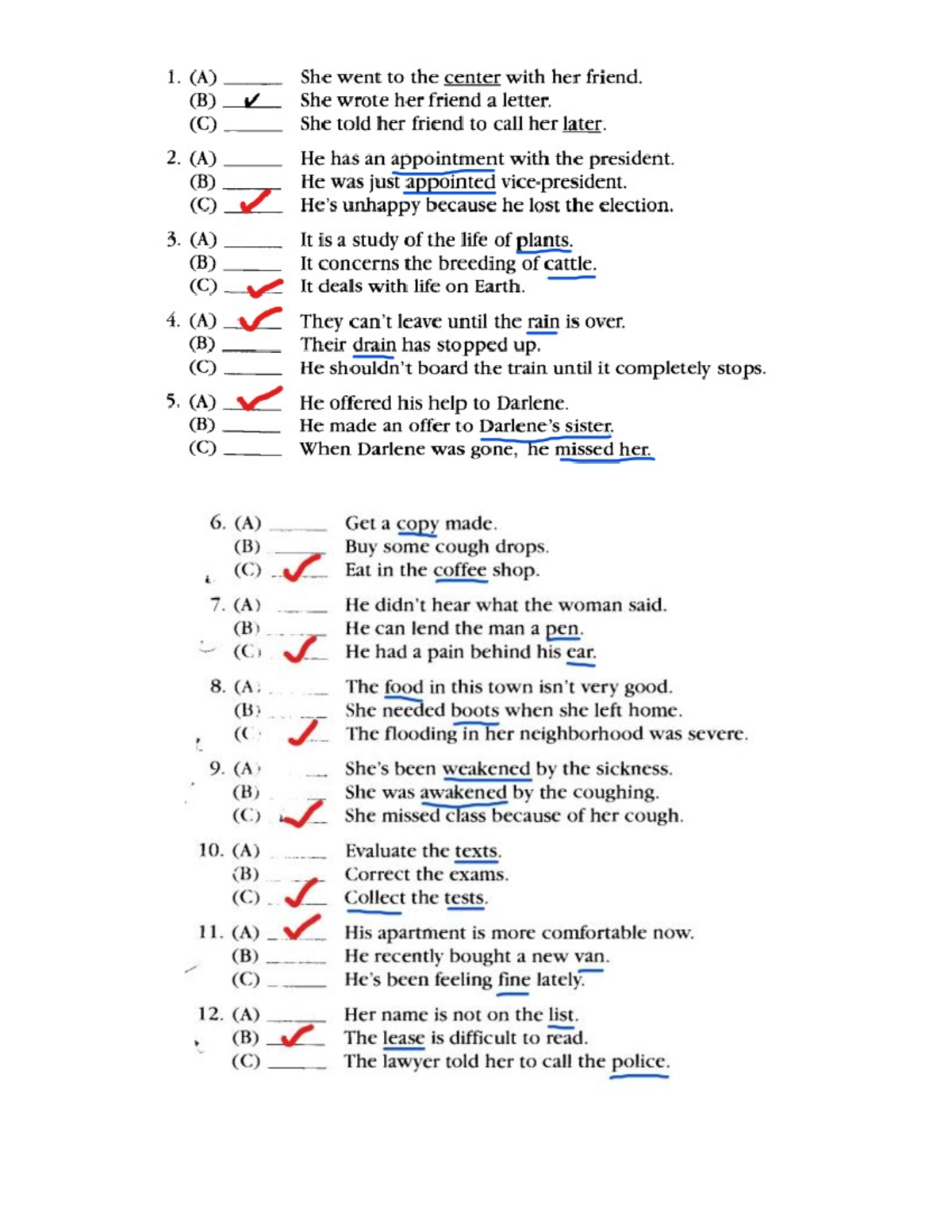 Exercise Listening Dialogues with Sound Confusion - ingles - Studocu