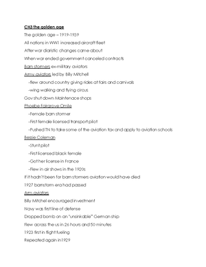 Aero notes chapter 8 - Aircraft in motion - CH8- Aircraft in motion EAR ...