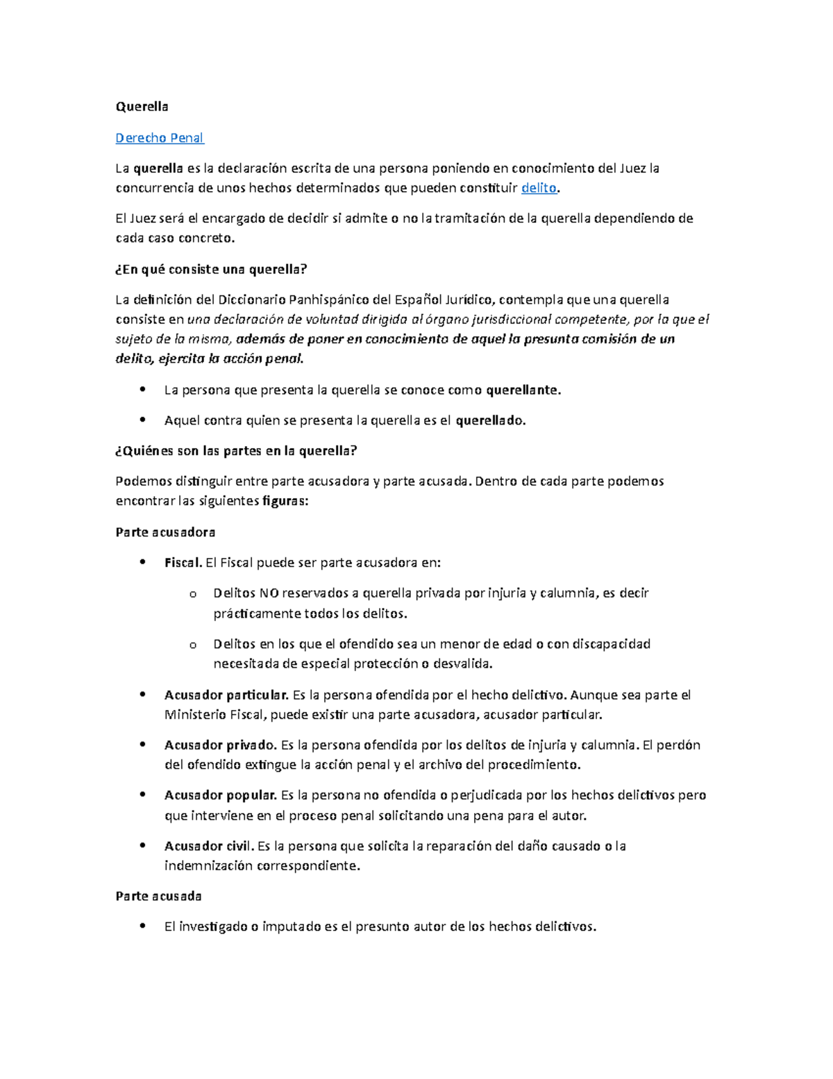 Querella 2 - ES PARA APRENDER Y ESTIMULAR AL ESTUDIANTE SOBRE EL ...