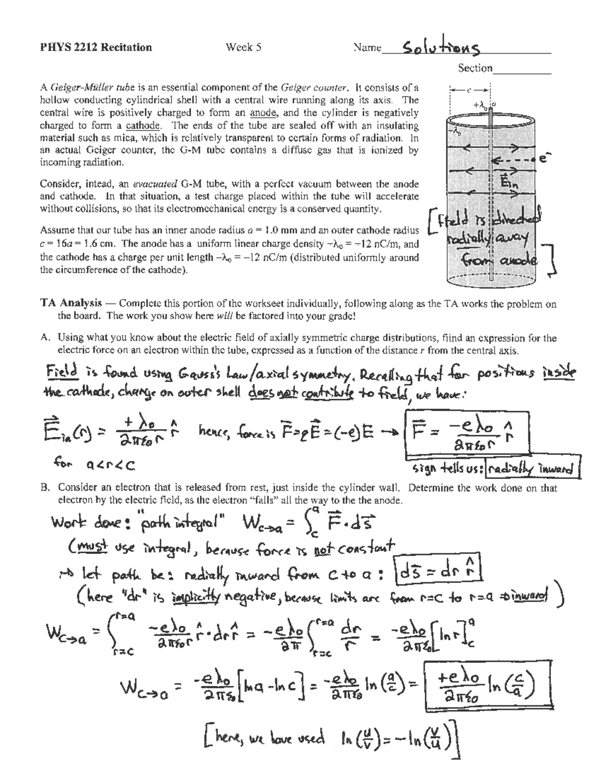 Physics 2212 - The Geiger Muller Tube - PHYS 2212 - Studocu