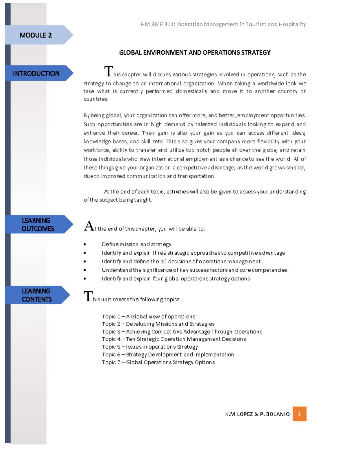 Module 2 Om Lecture Notes 2 Warning Tt Undefined Function 32 Global Environment And