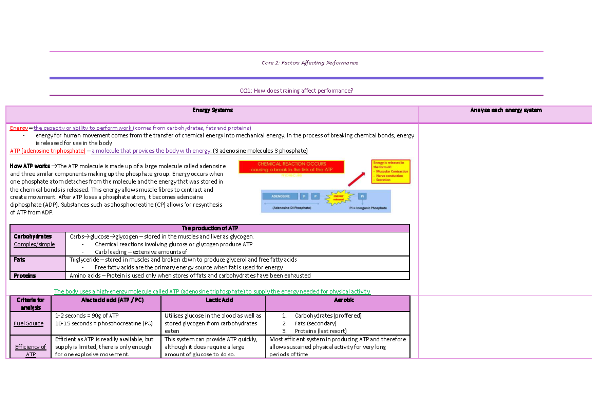 Core 2 Pe Factors Affecting Performanc Core 2 Factors Affecting Performance Cq1 How Does
