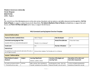 ENM3 task 1 - pass - A: The book I am choosing to do my assignment on ...