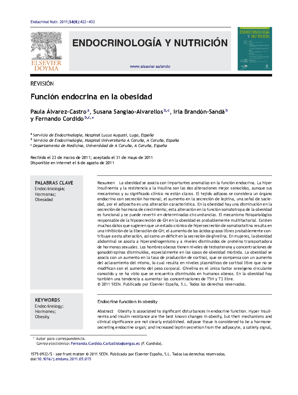 S1575092211002361 - Endocrinol Nutr. 2011;58(8):422- ENDOCRINOLOGÍA Y ...