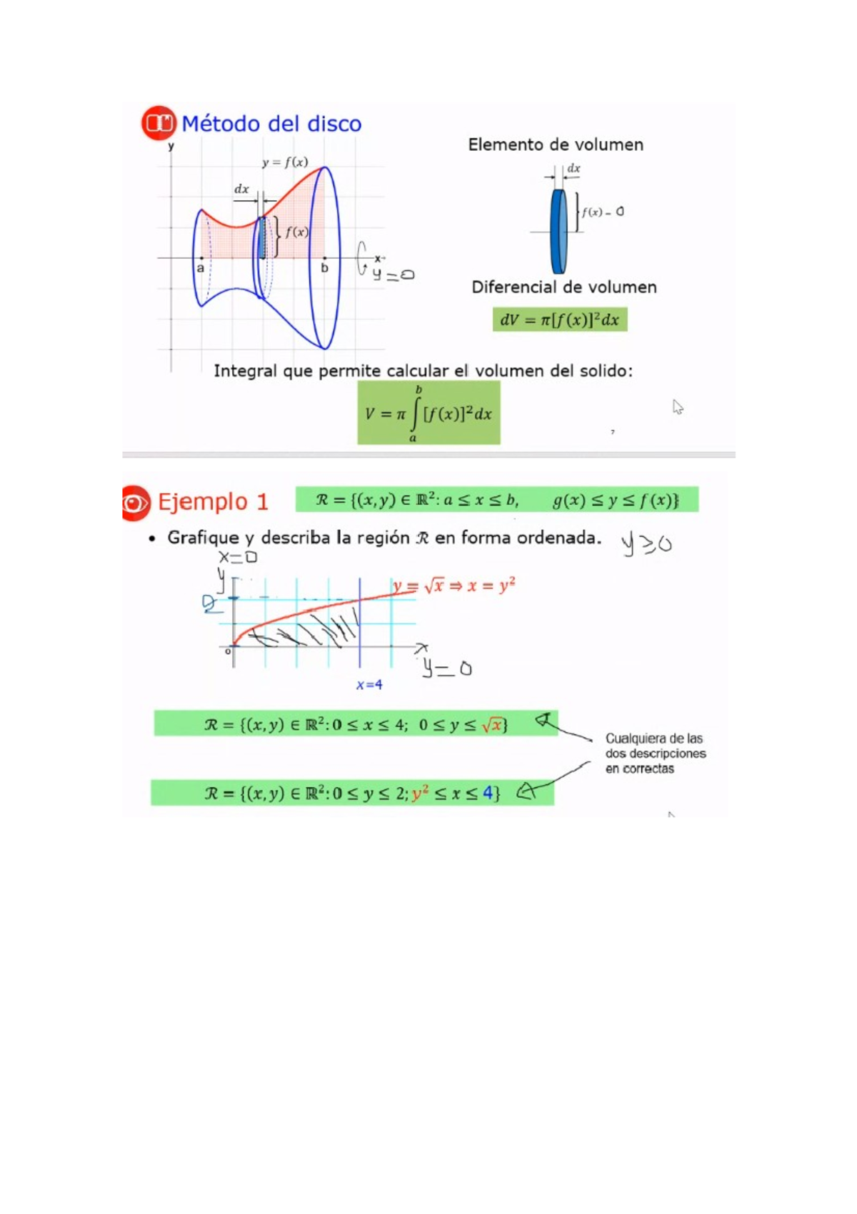 Volumenes con integrales - Cálculo - Studocu