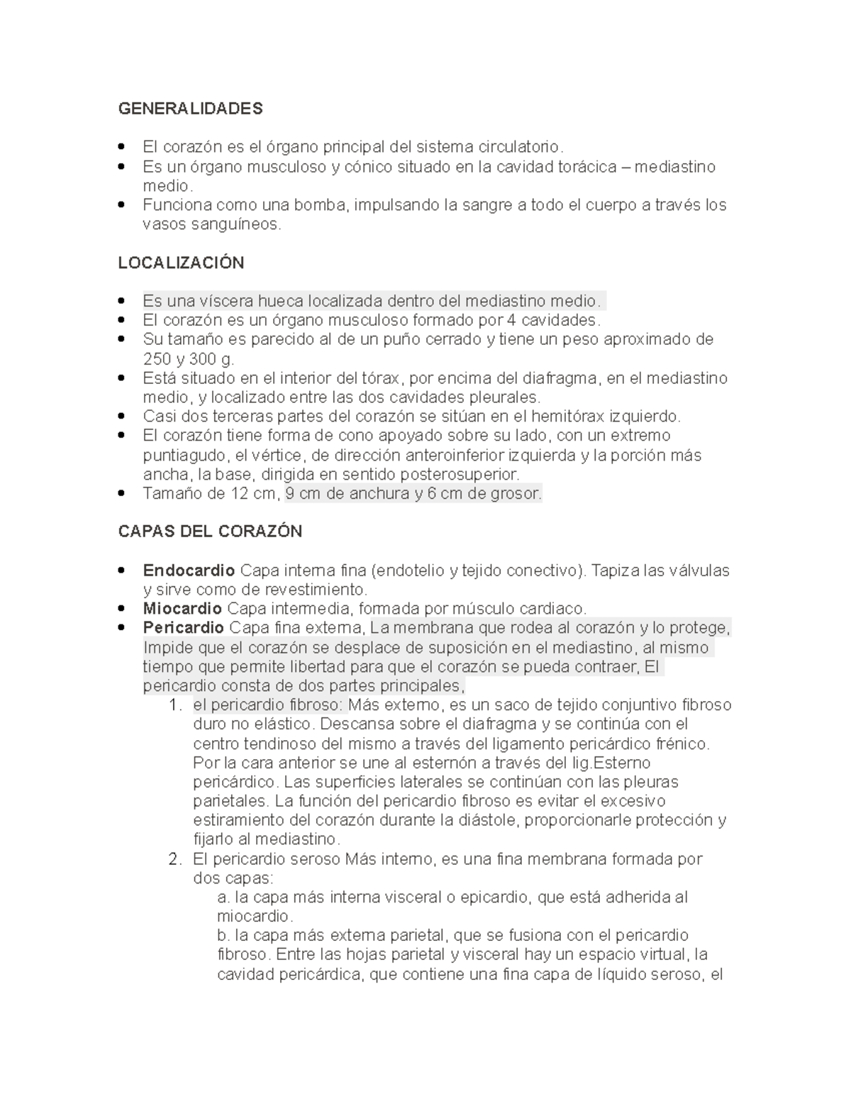 Anatomia Corazon - Netter's Anatomy - GENERALIDADES El corazón es el ...