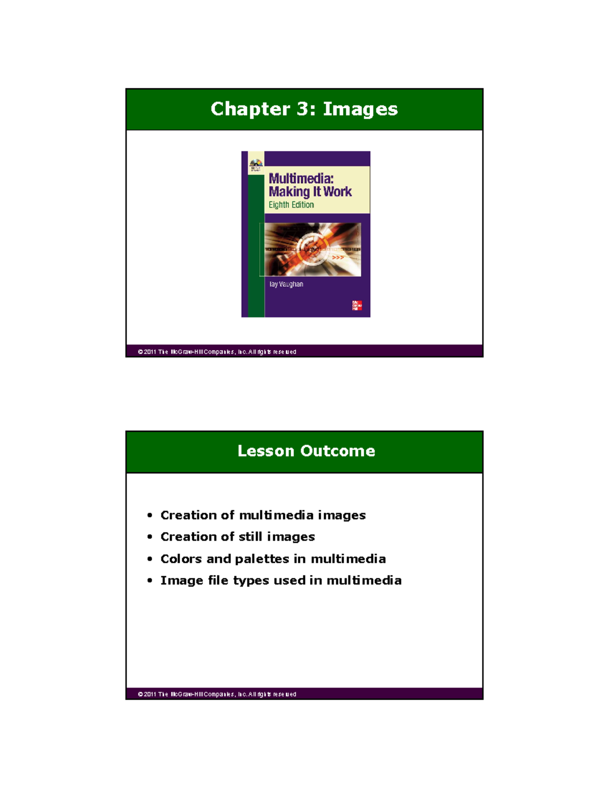 CSC253 Topic 3 - Lecture Notes - © 2011 The McGraw-Hill Companies, Inc ...