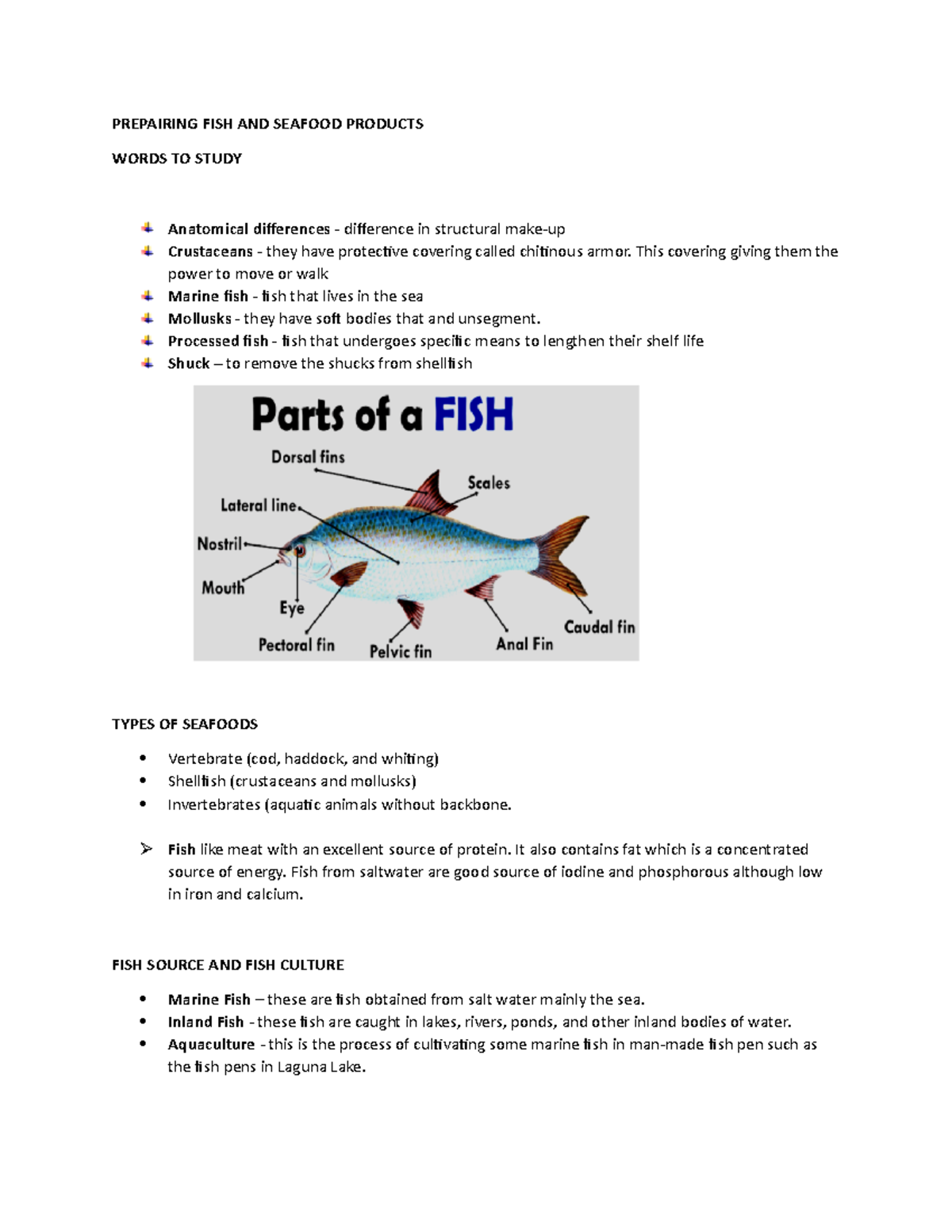 Prepairing FISH AND Seafood Products - PREPAIRING FISH AND SEAFOOD ...