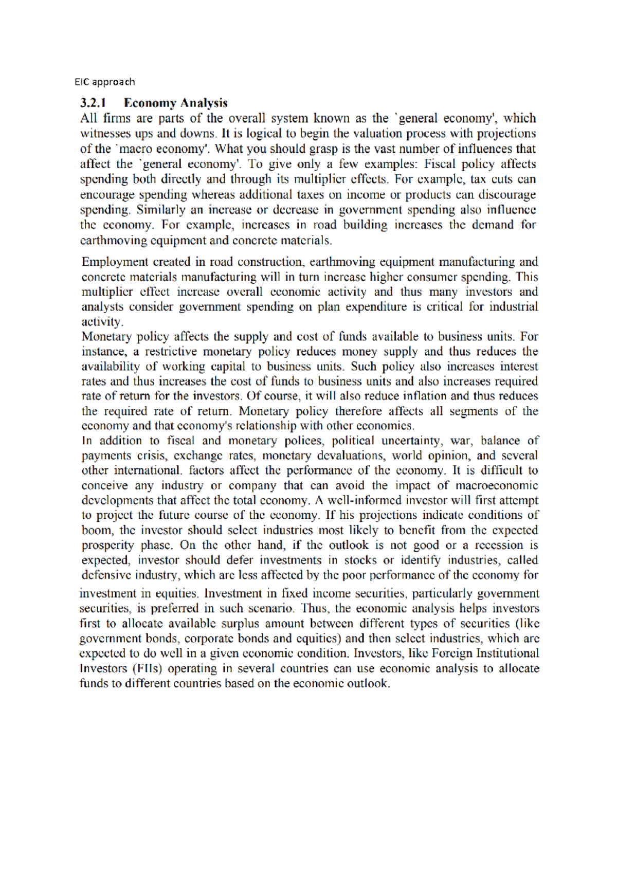 EIC approach - simplest explanation ! - Investment and Competition Law ...