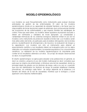 Modelo Multicausal - MODELO MULTICAUSAL La característica de este ...