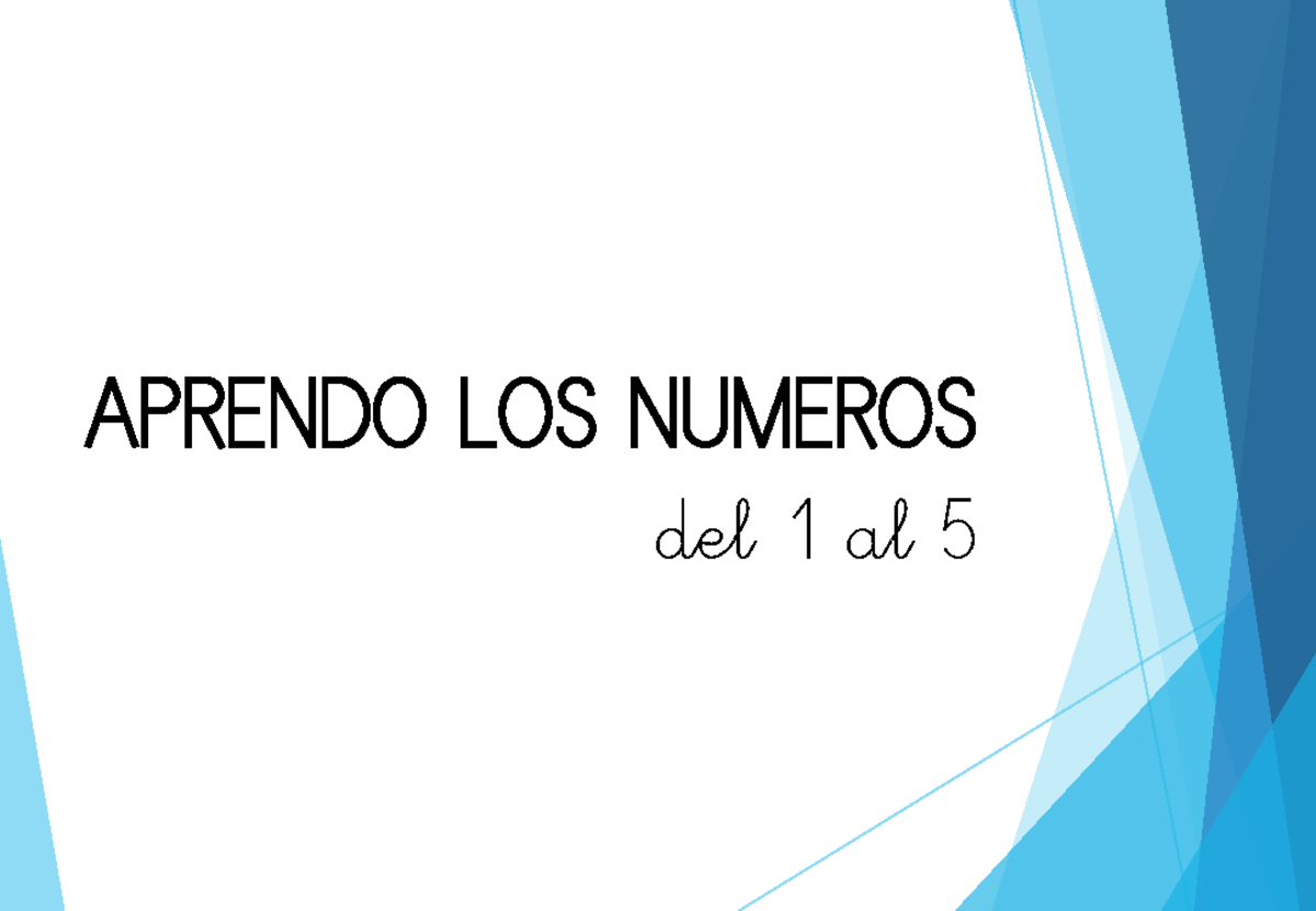 Aprendiendo los números del 1 al 5 - Infanity - APRENDO LOS NUMEROS del ...