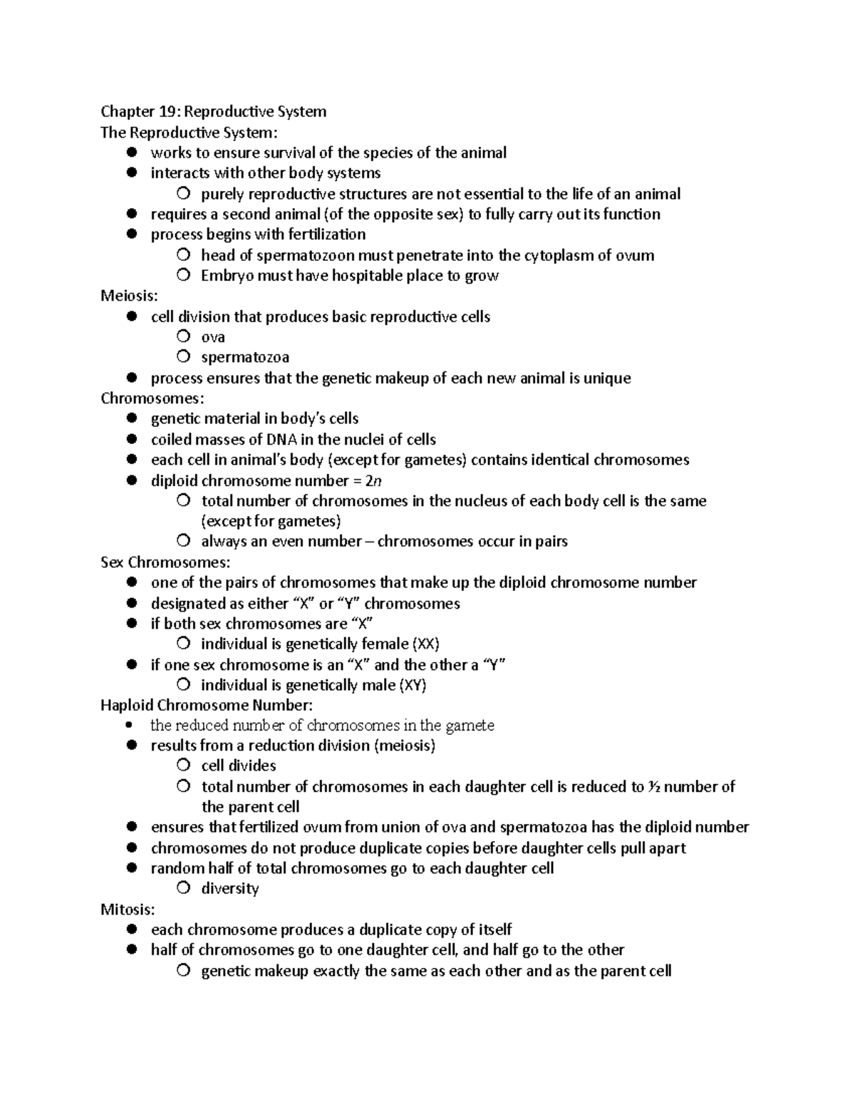 Anatomy Chapter 19 - The Reproductive system - Chapter 19: Reproductive ...