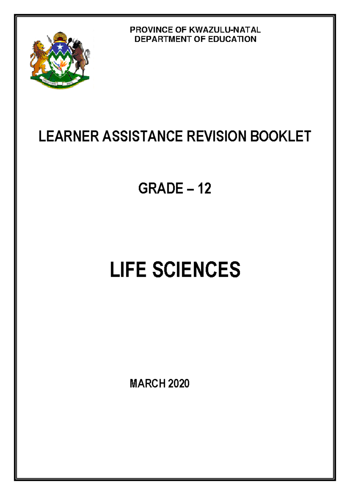 2020 Learner Assistance Revision Booklets LFSC Grade 12reduce ...