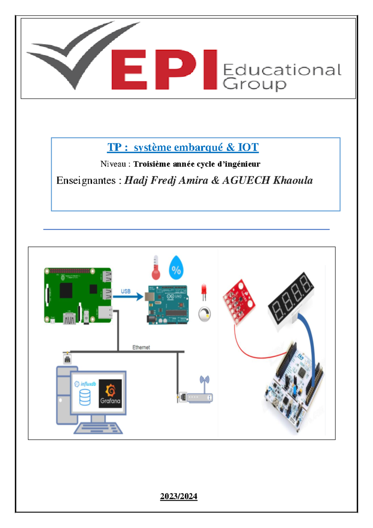 Policope-IOT - TP : système embarqué & IOT Niveau : Troisième année cycle d’ingénieur - Studocu