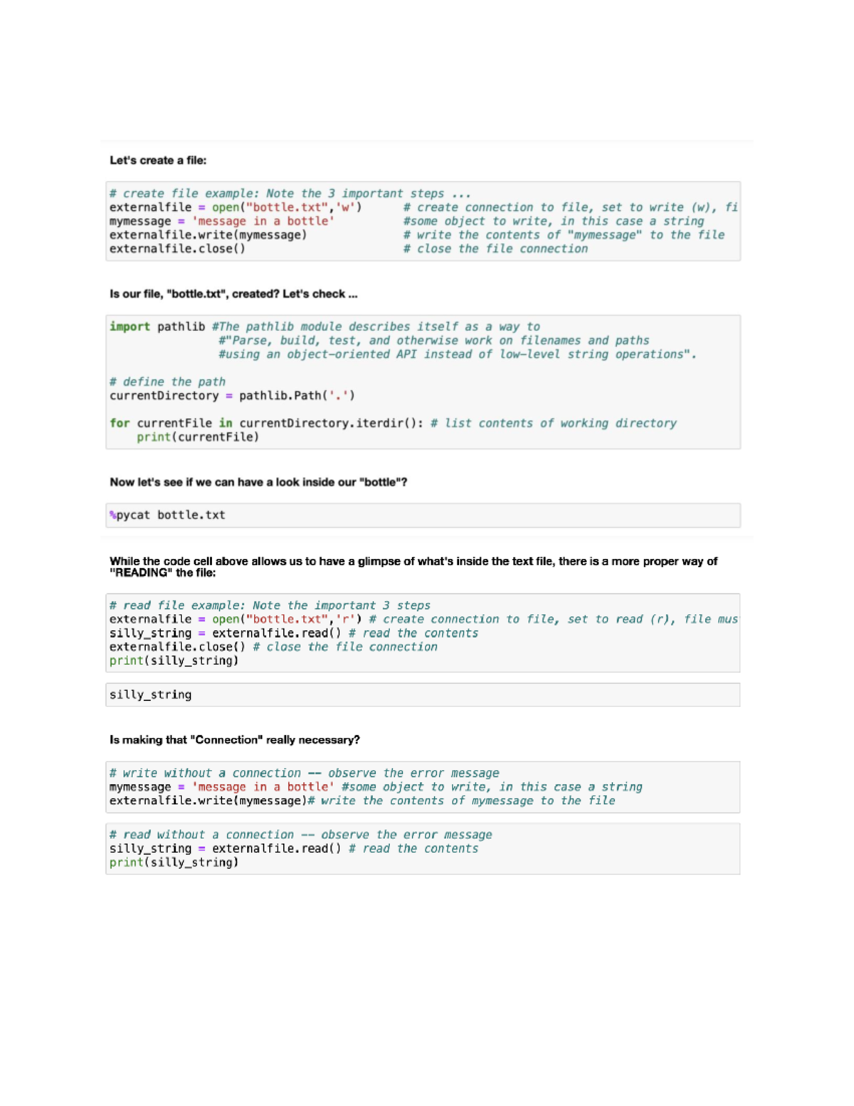 Creating A FILE - ENGR 1330 - Studocu