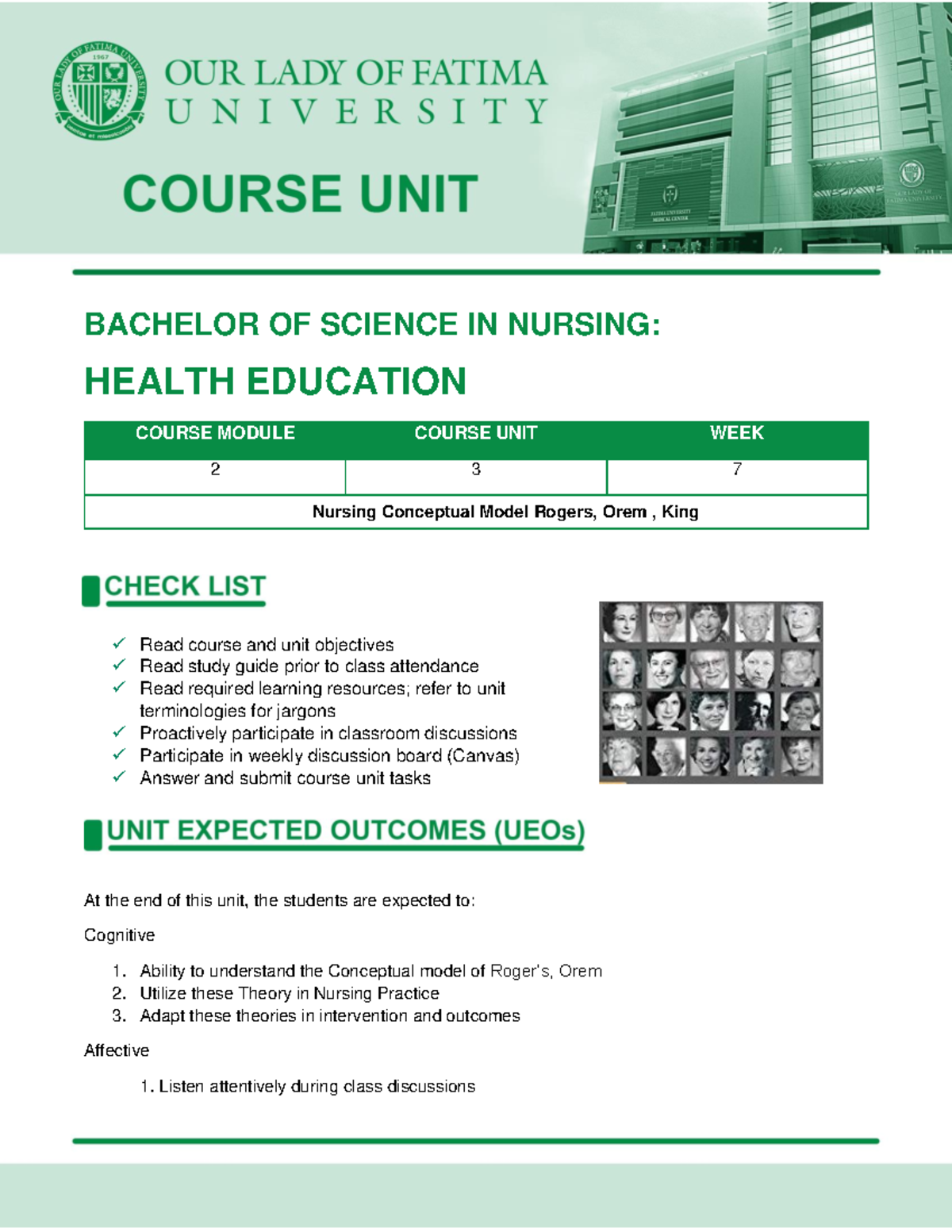 CU 7. Nursing Conceptual Model Roger, Orem updated - BACHELOR OF ...