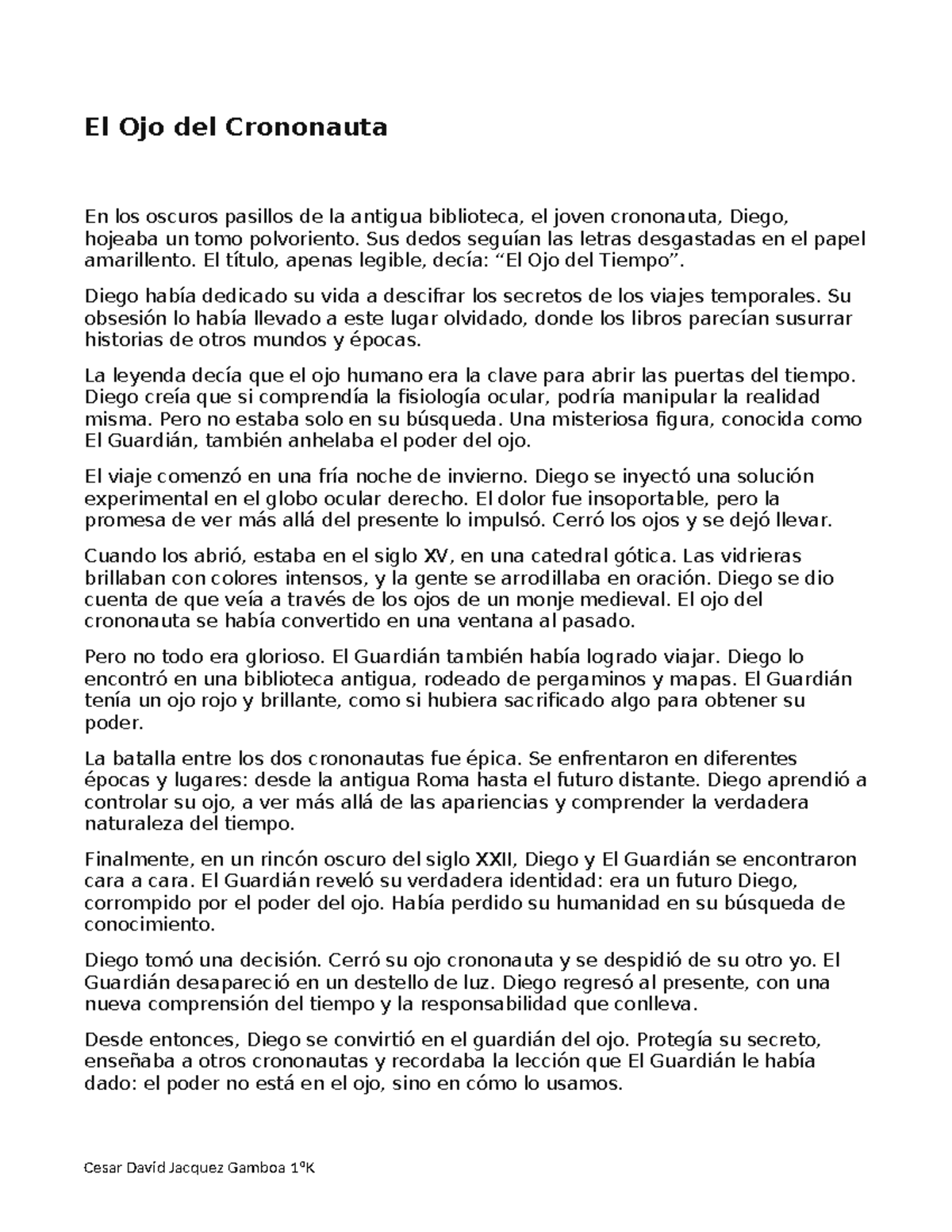 Cuentos sobre la fisiologia del ojo - El Ojo del Crononauta En los ...