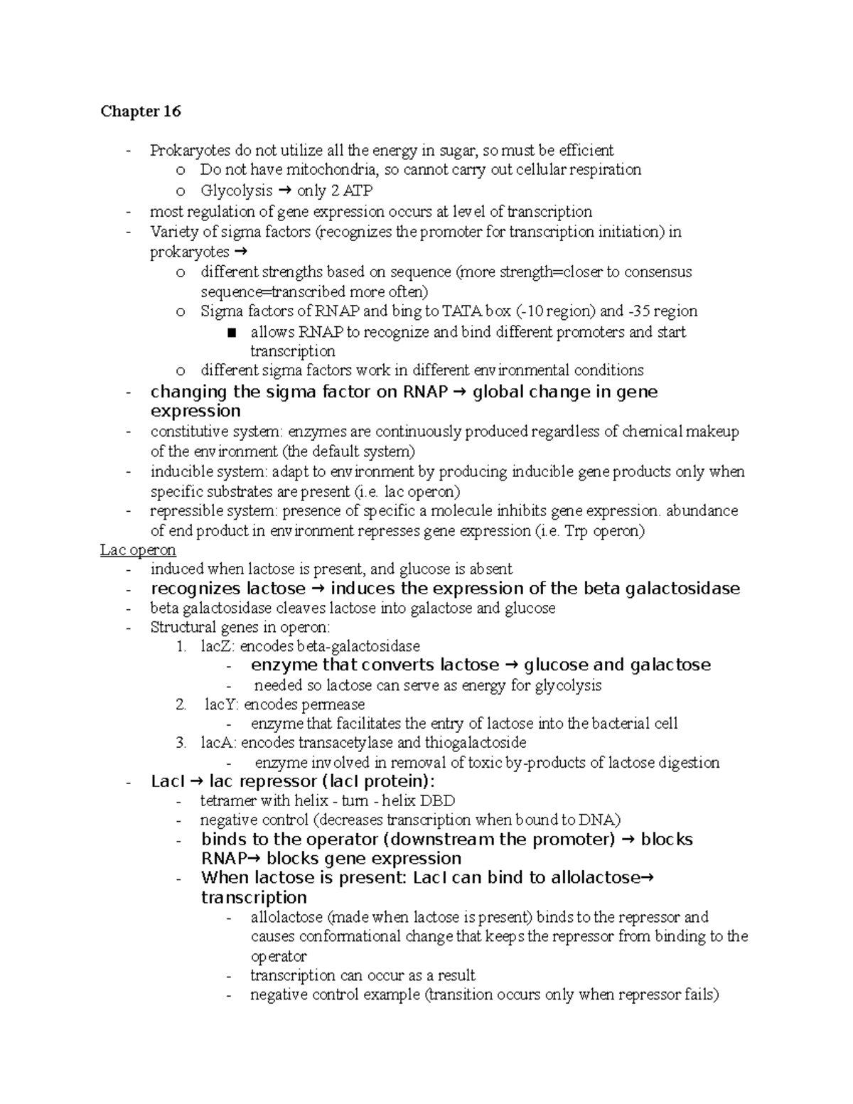 Exam 3 Chapter Reviews - Exam 3 study guide - Chapter 16 Prokaryotes do ...