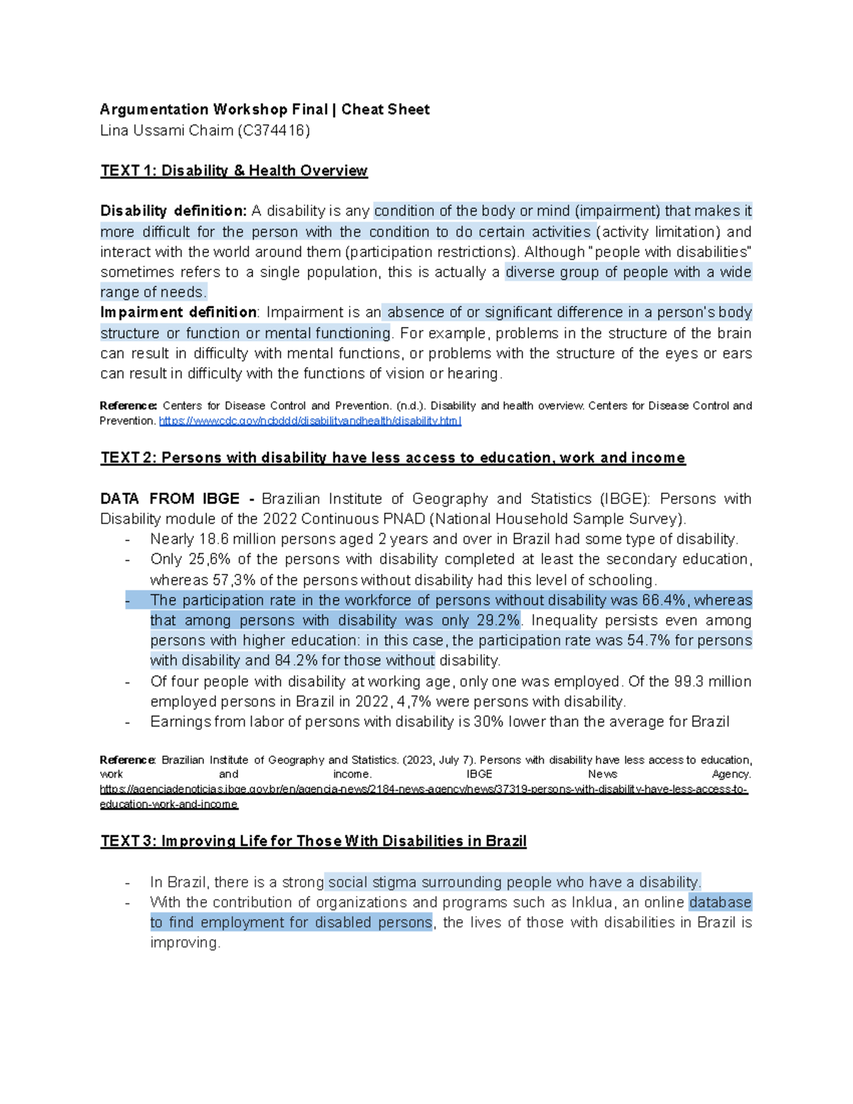 Argumentation Workshop Final Cheat Sheet - Argumentation Workshop Final ...