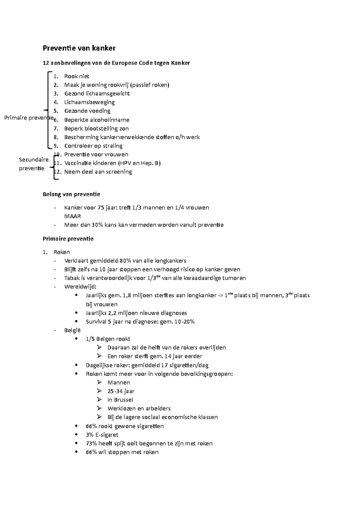 Preventie van kanker - Rook niet 2. Maak je woning rookvrij (passief ...