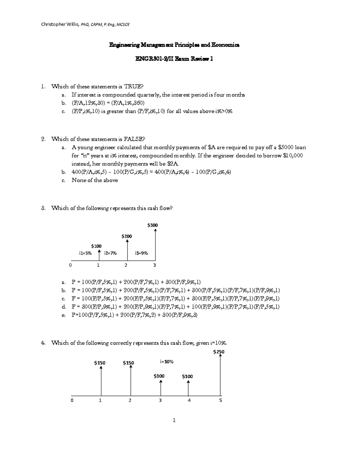 Final 04 May 2013, questions and answers - Engineering Management ...