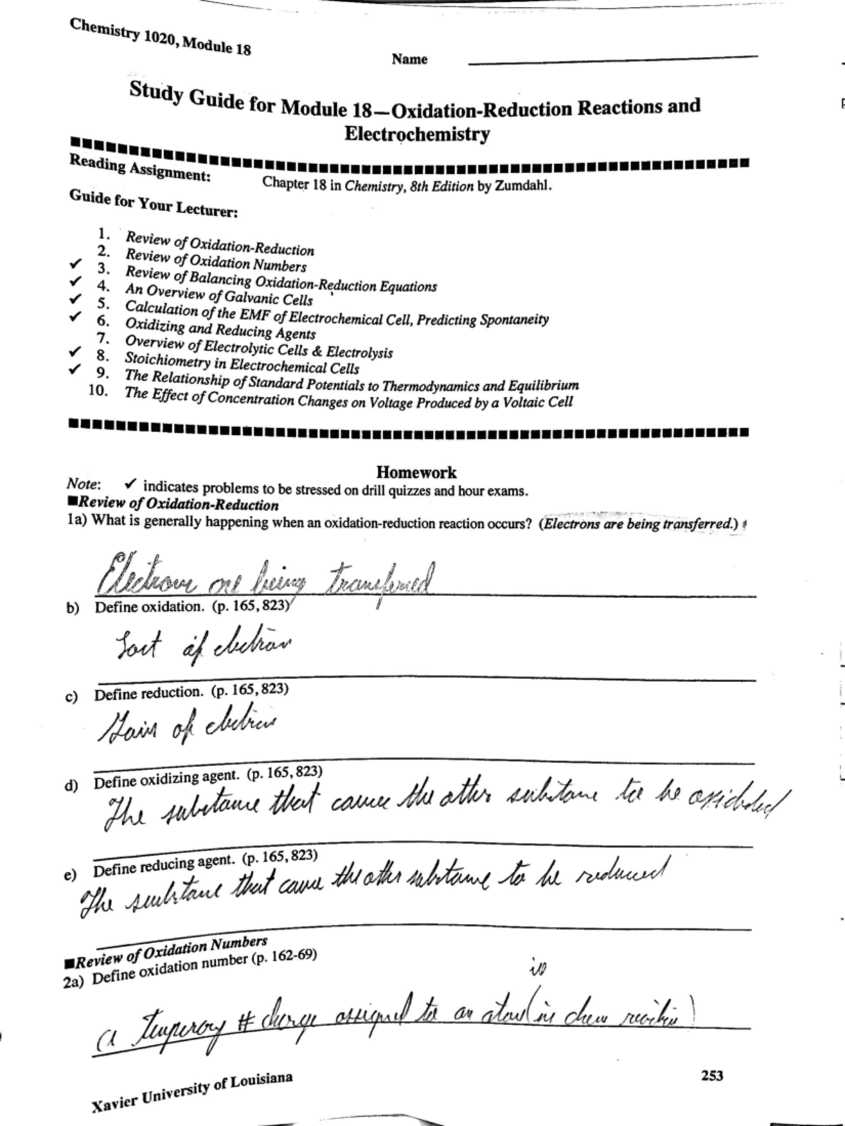 Module 18 Handbook pages - CHEM 1020 - Studocu