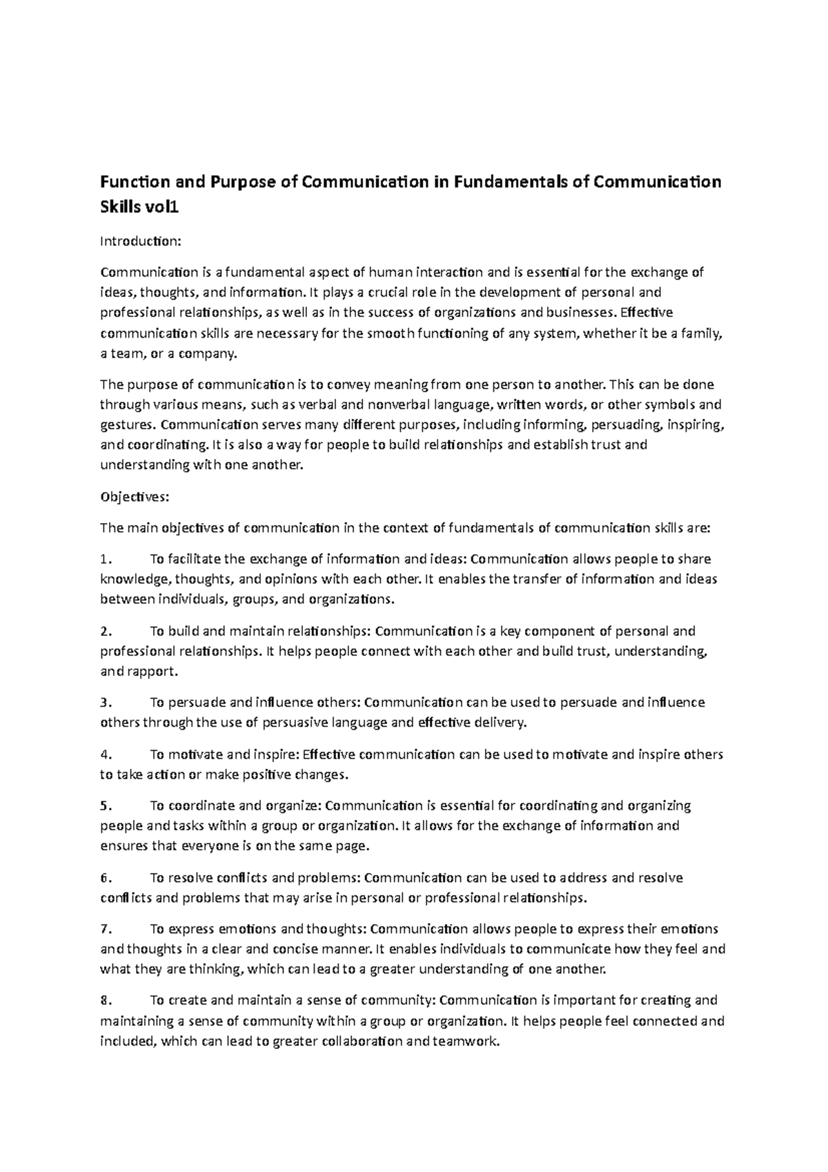 Function And Purpose Of Communication In Fundamentals Of Communication function-and-purpose-of-communication-in-fundamentals-of-communication