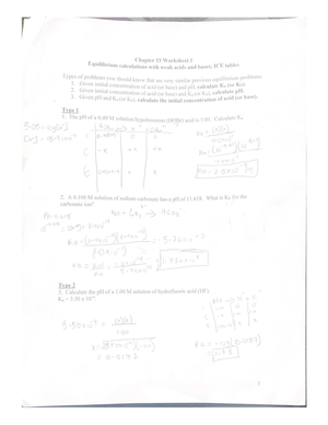 Chapter 19 Worksheet 1 - CHM 204 - Studocu