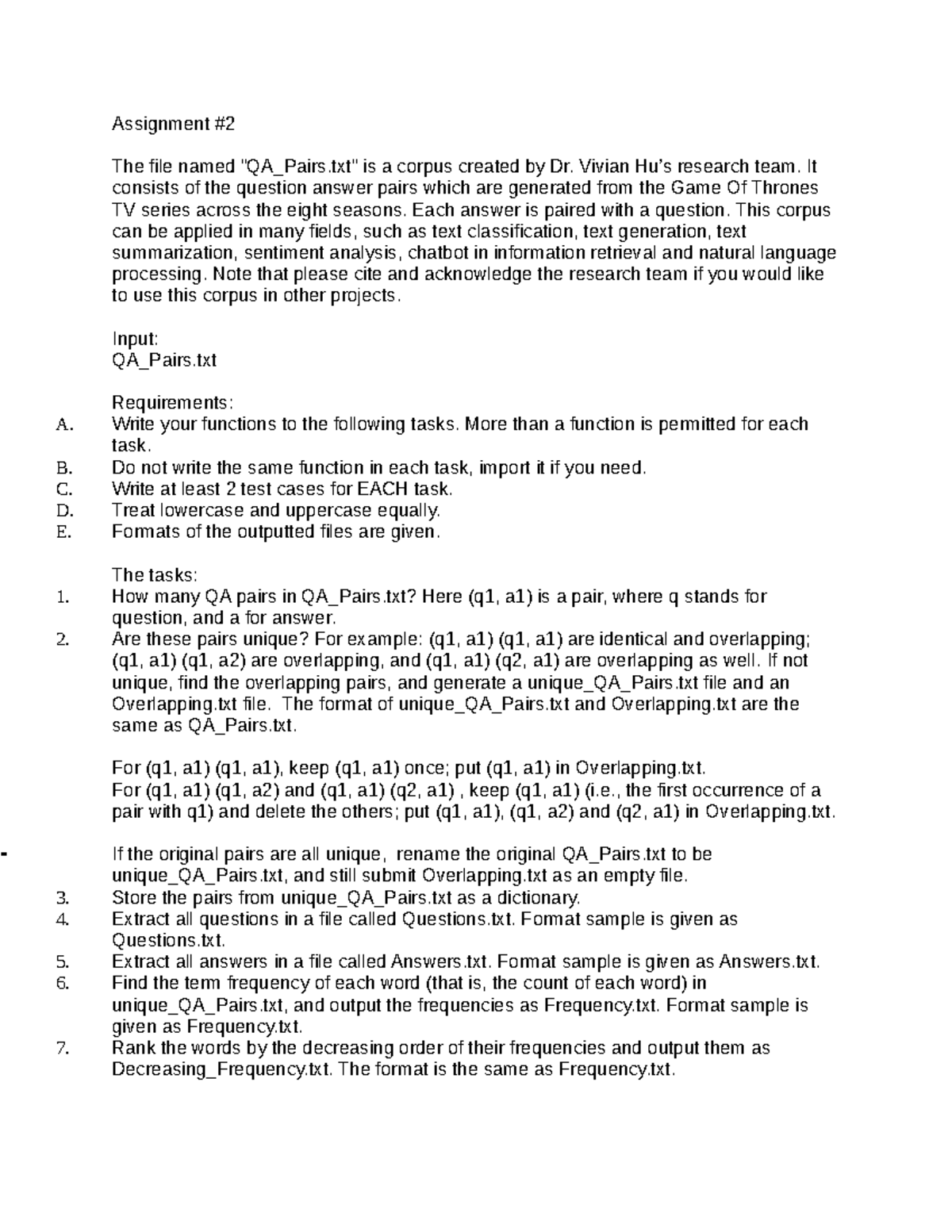 Computer Science Assignment Number 2 (File Comprehension + Basics of ...