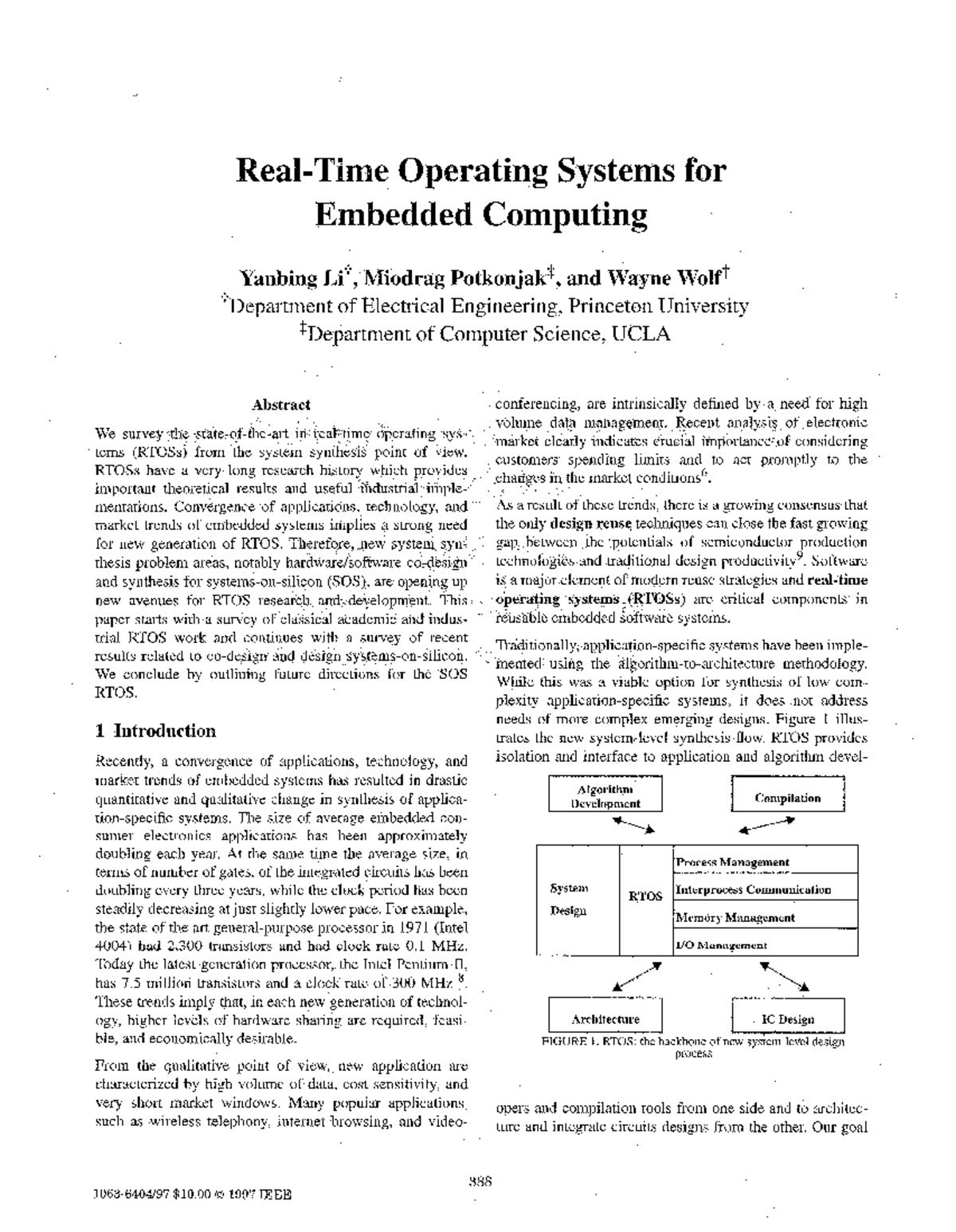 Group 6 Real Time Operating Systems For Embedded Computing Computer