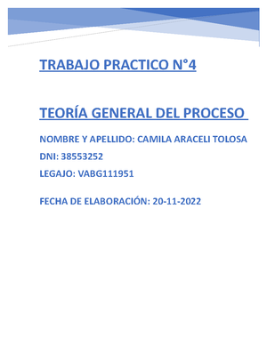 TP N°3 Teoria General DEL Proceso - Teoría General del Proceso Modulo 3 Trabajo Práctico n° 3 ...