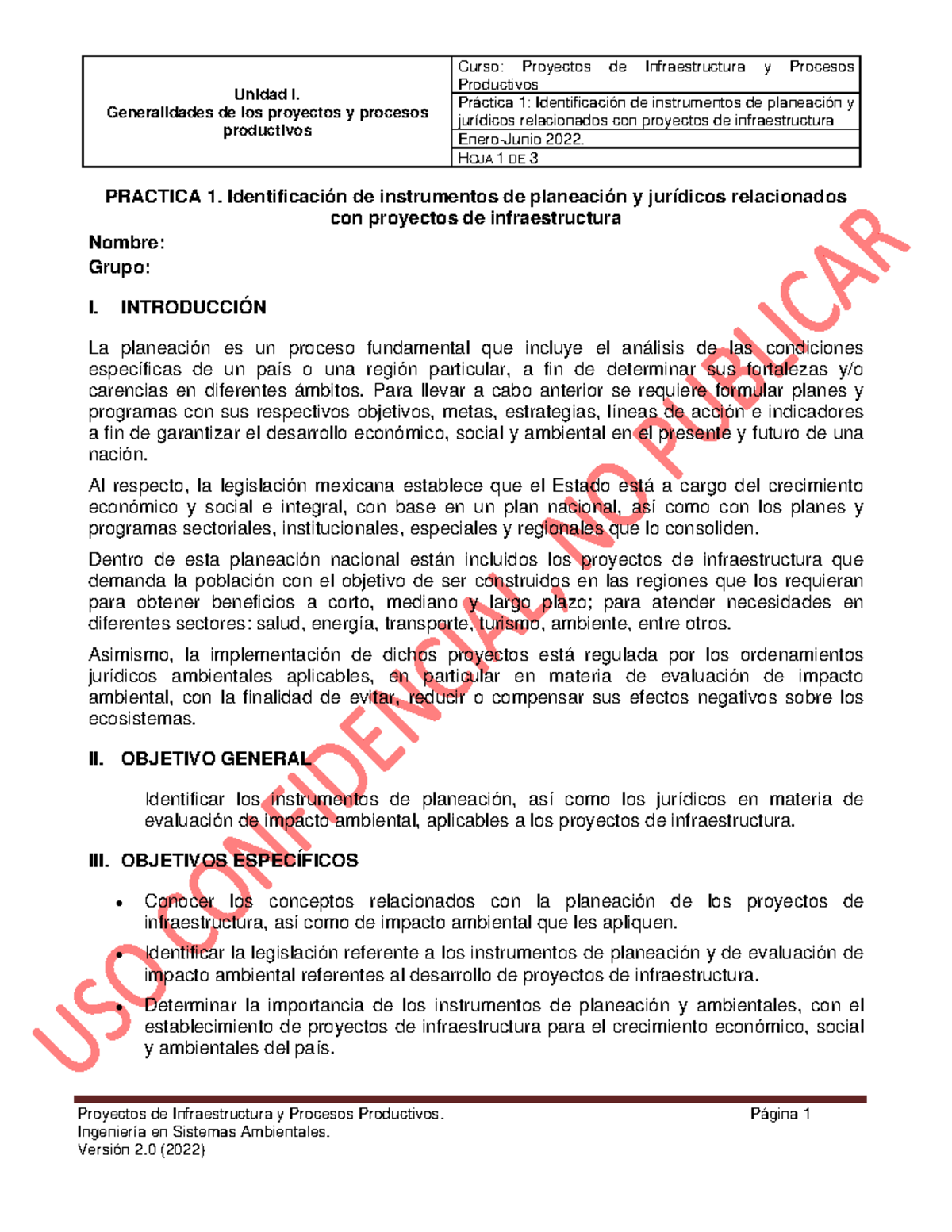 1. Pr Ã¡ctica 01 PIPP rev02 - Unidad I. Generalidades de los proyectos y procesos productivos ...