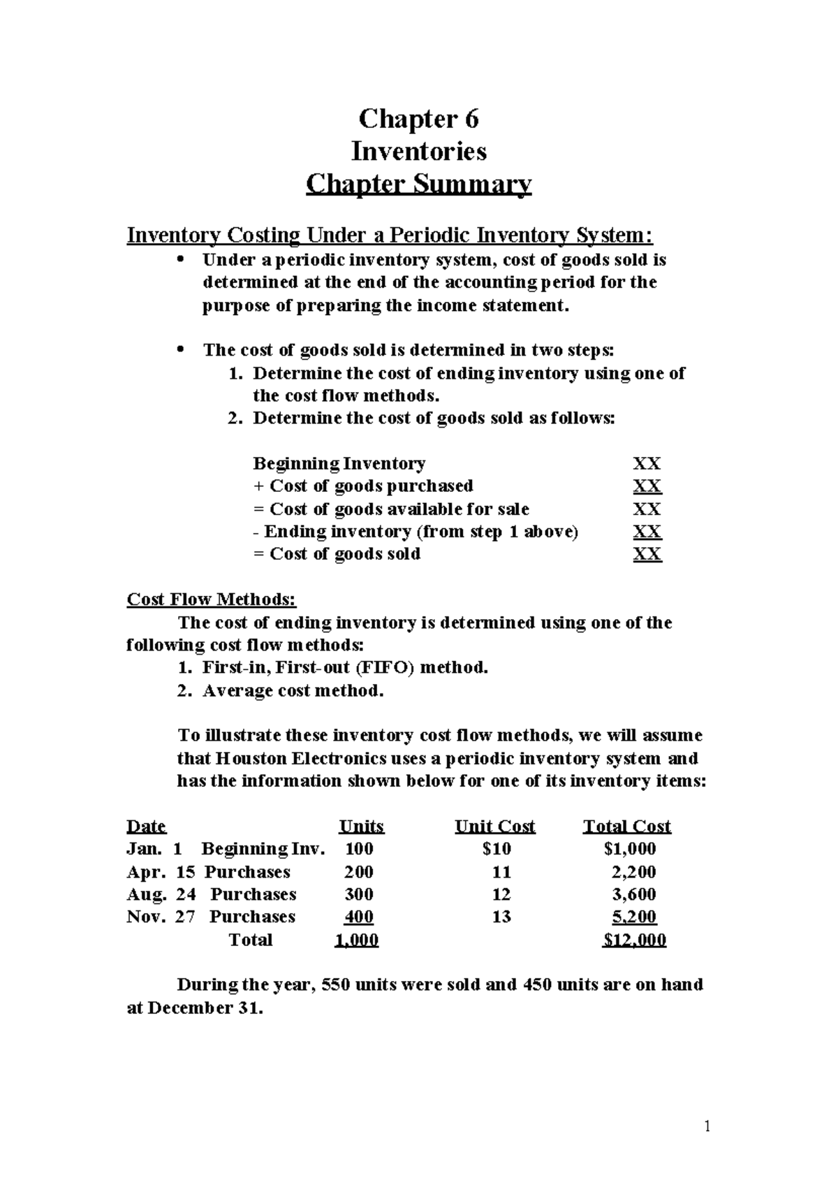 Chapter 6 - Lecture 6 of accounting and financial reporting - Chapter 6 ...
