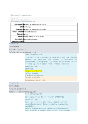 Autocalificable Semna 4 Tecnología de información aplicada a las empresas - Tecnología de - Studocu