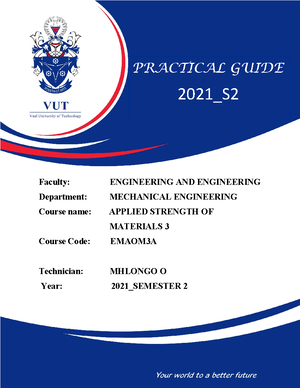 Worked Examples 1 - Mechanical engineering design 3 third year notes ...