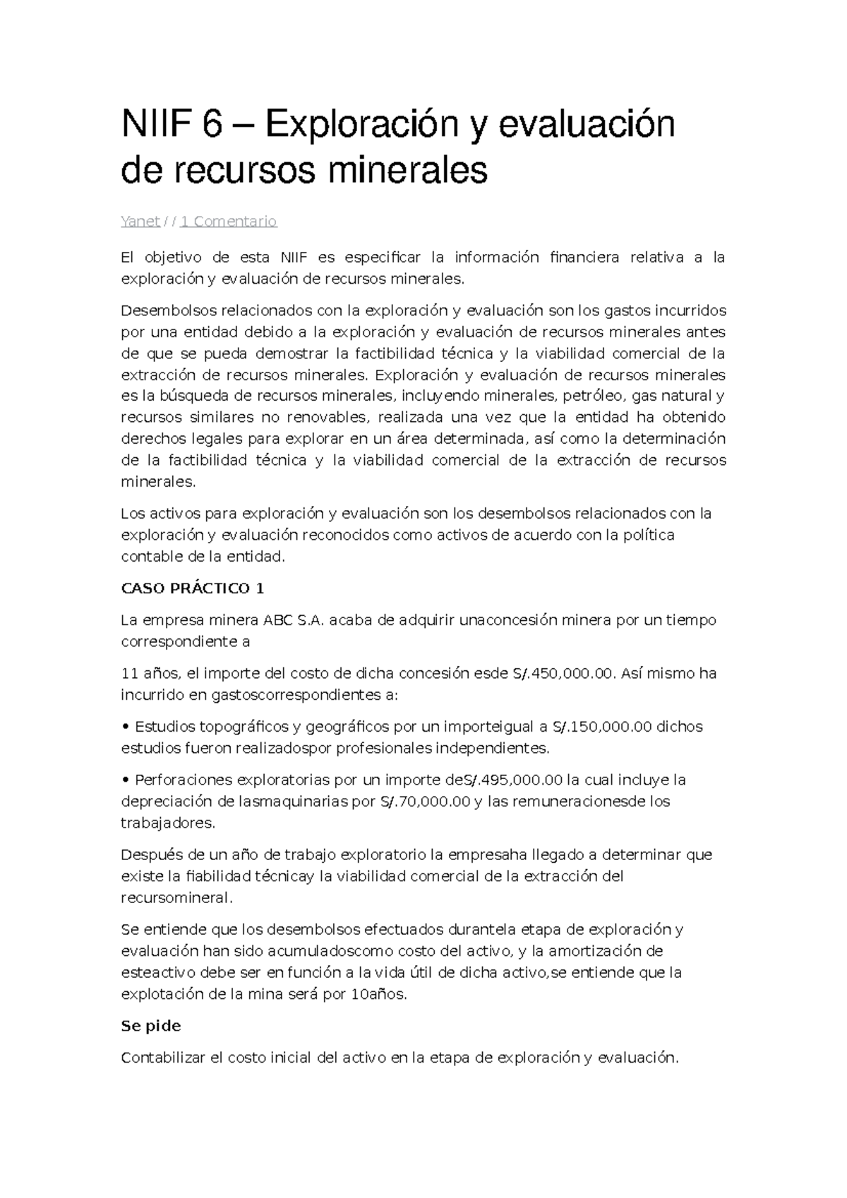246233897-NIIF-6 - Apuntes 1 - NIIF 6 – Exploración y evaluación de ...