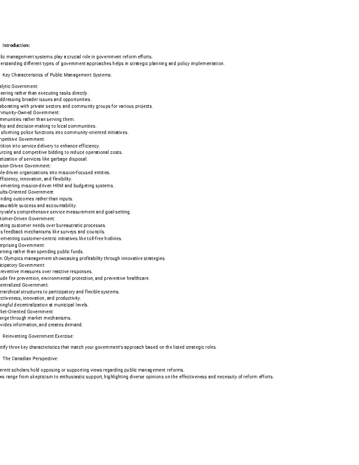 Document 33 - Lecture notes -final - Introduction: in government reform ...