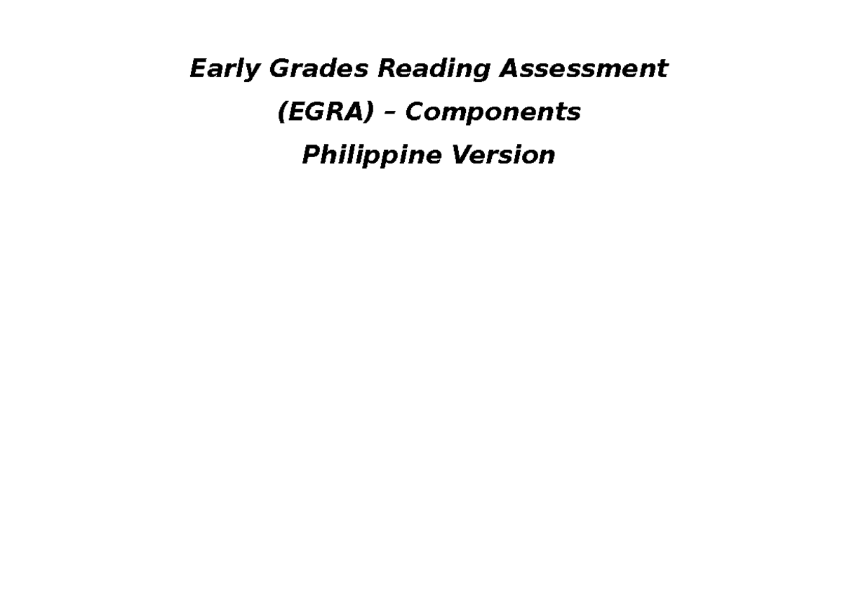 EGRA- English - egra - Early Grades Reading Assessment (EGRA ...