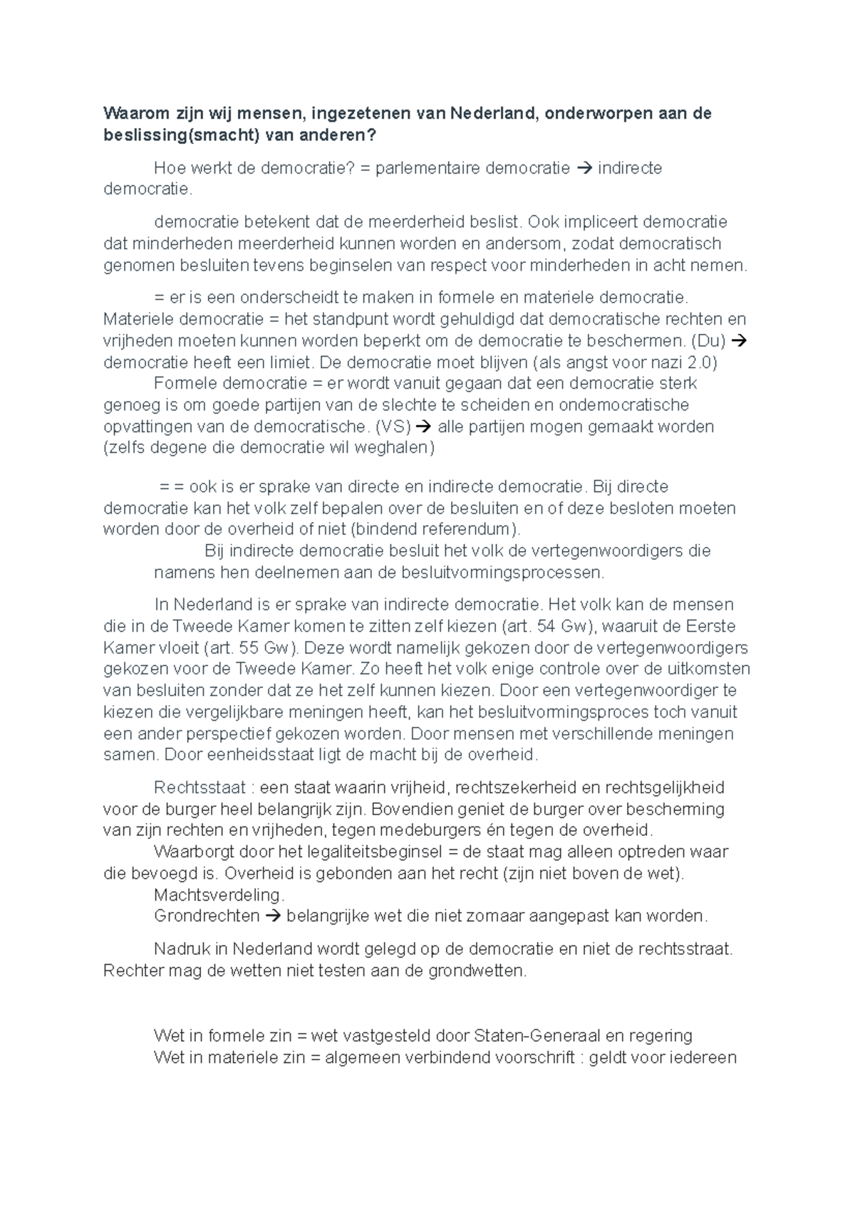 2 Wetgever en Rechter - Waarom zijn wij mensen, ingezetenen van ...