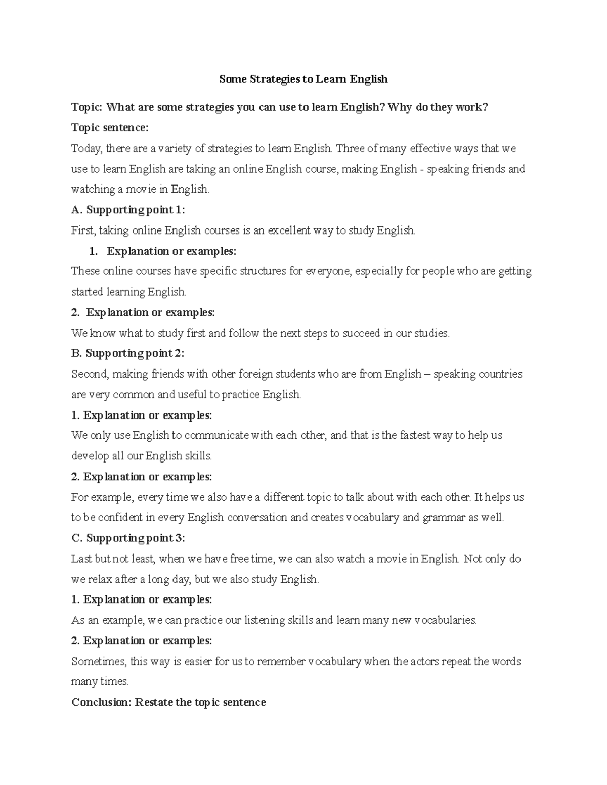 Some Strategies to Learn English - Three of many effective ways that we ...