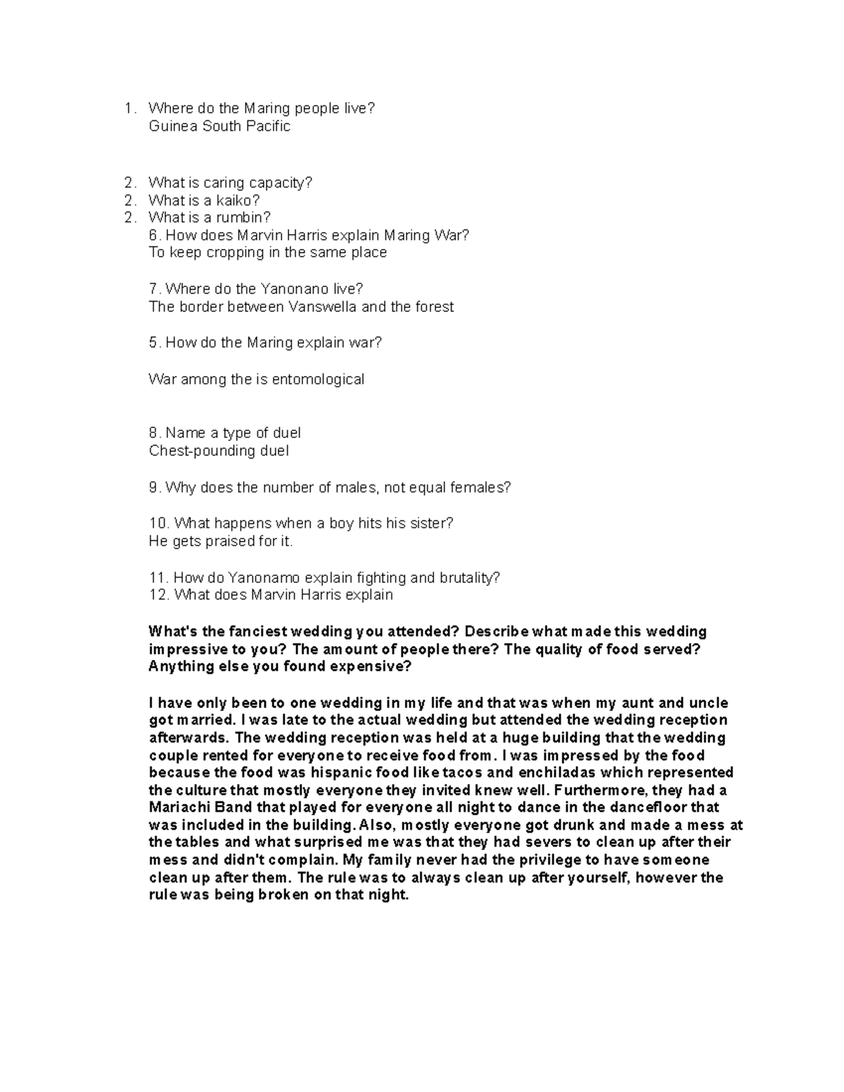 Notes 6 - Where do the Maring people live? Guinea South Pacific What is ...