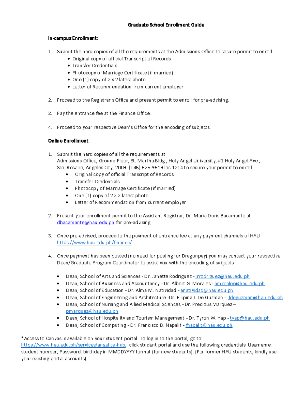 Graduate School Enrollment Guide - Graduate School Enrollment Guide In ...