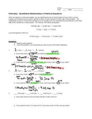 Experiment 13 - lab report - Dora Martinez Hernandez CHEM 1111-34 ...