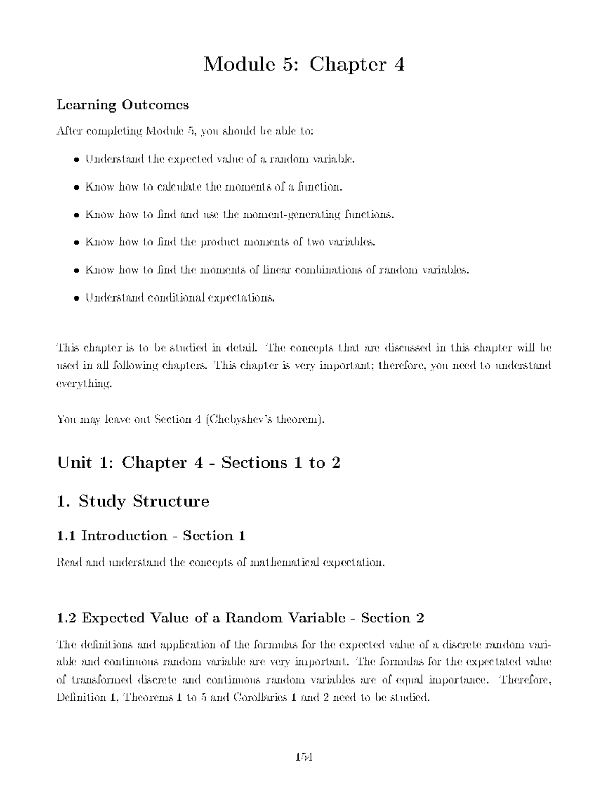 chapter 4 , module 5 - Module 5: Chapter 4 Learning Outcomes After ...